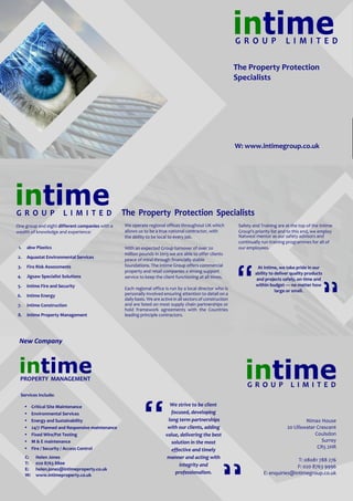 Email Version Leaflet Intime Group | PDF