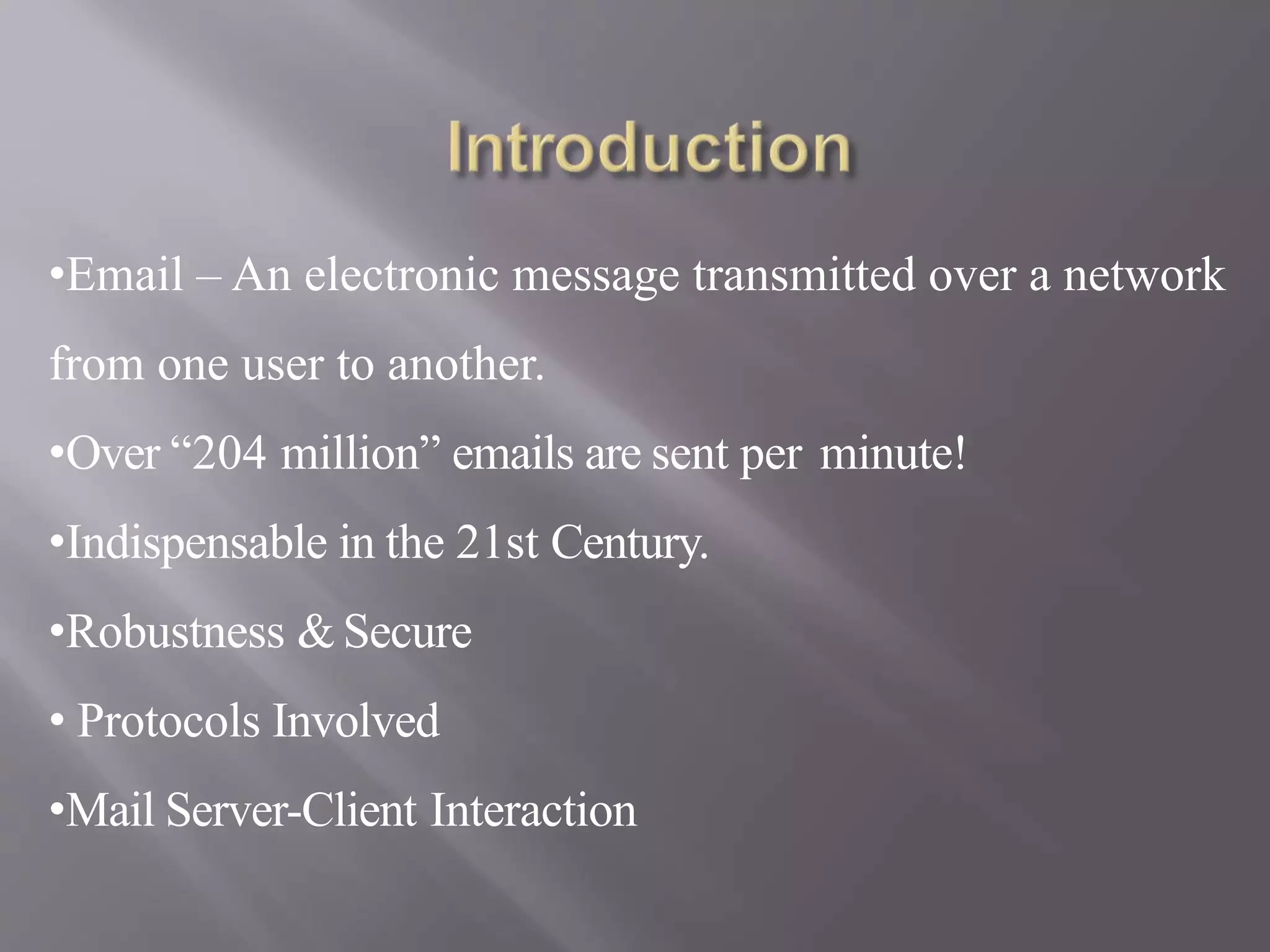 Email working | PPTX