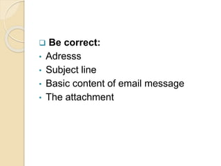 Email writing | PPTX