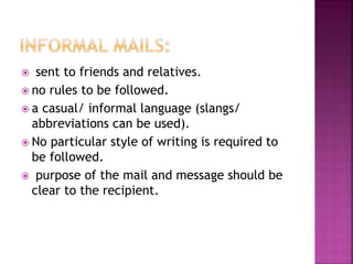 Email writing | PPT | Free Download