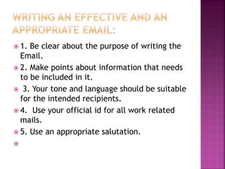 Email writing | PPT | Free Download