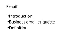 Email Writing ............,.............. | PPTX
