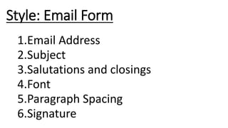 Email Writing ............,.............. | PPTX