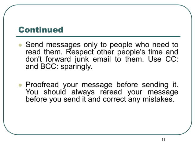 Email Writing - ppt to Teach Email Writing to B1 to C1 level students | PPT