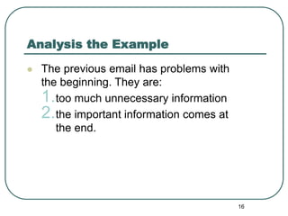 Email Writing - ppt to Teach Email Writing to B1 to C1 level students | PDF