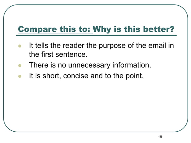 Email Writing - ppt to Teach Email Writing to B1 to C1 level students | PPT