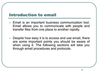 Email Writing - ppt to Teach Email Writing to B1 to C1 level students | PPT