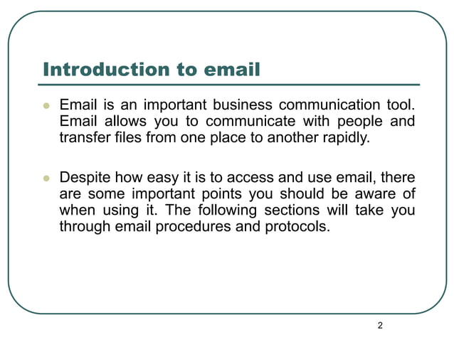 Email Writing - ppt to Teach Email Writing to B1 to C1 level students | PPT
