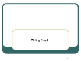 Email Writing - ppt to Teach Email Writing to B1 to C1 level students | PPT