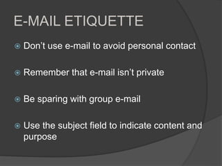 Email writing etiquettes ppt.ppt