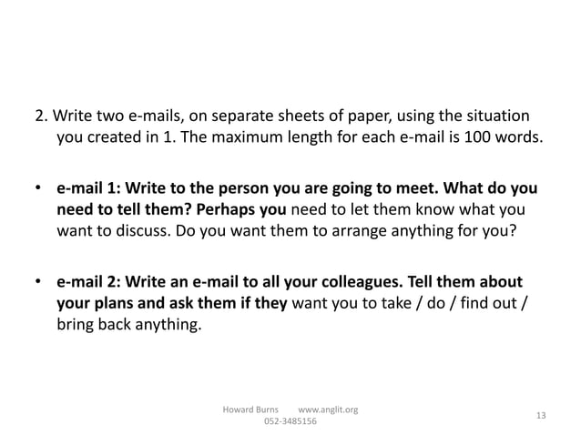 Email Writing Exercises email-writing-exercises