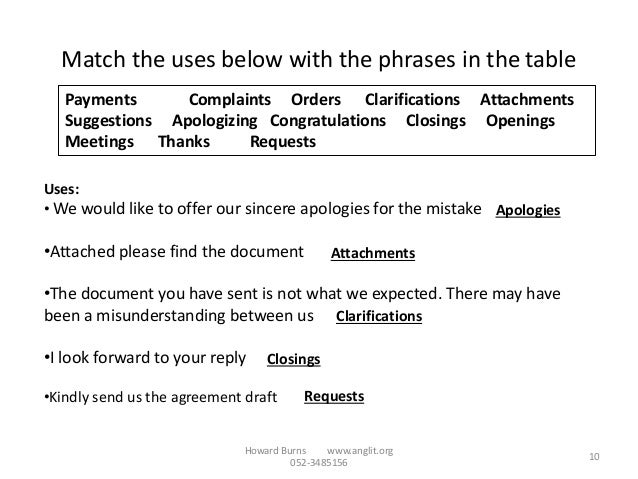 Email Writing Exercises Email Writing Exercises