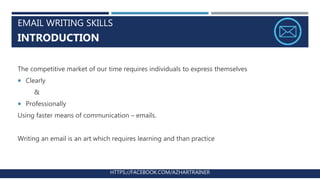 Presentation on "Email writing skills" | PPSX