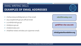 Presentation on "Email writing skills" | PPSX