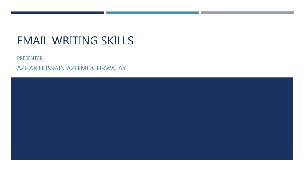 Presentation On Email Writing Skills presentation-on-email-writing-skills