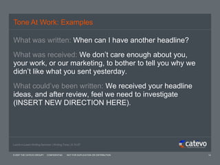 Before You Hit "Send": The Role of Tone in Email | PPT