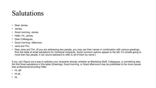 Email Writing Workshop for everyone work-related | PPTX