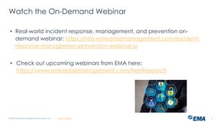 Real-world incident response, management, and prevention | PPT