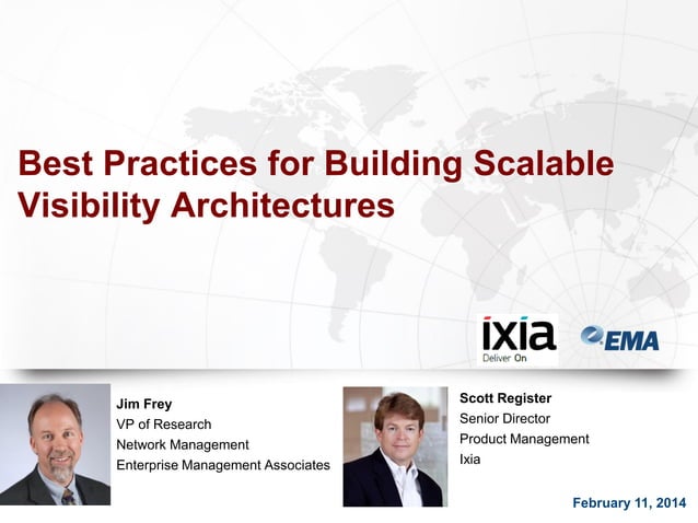 Best Practices for Building Scalable Visibility Architectures | PPT
