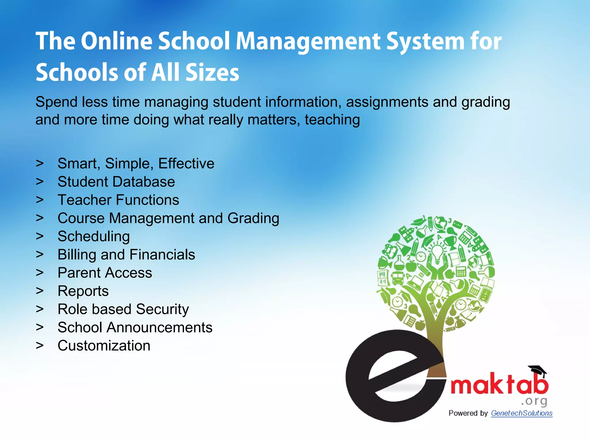 Emaktab - Student management system | PDF