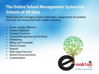 Emaktab - Student management system | PDF