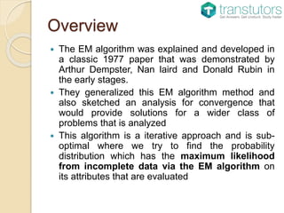 Em Algorithm | Statistics | PPT