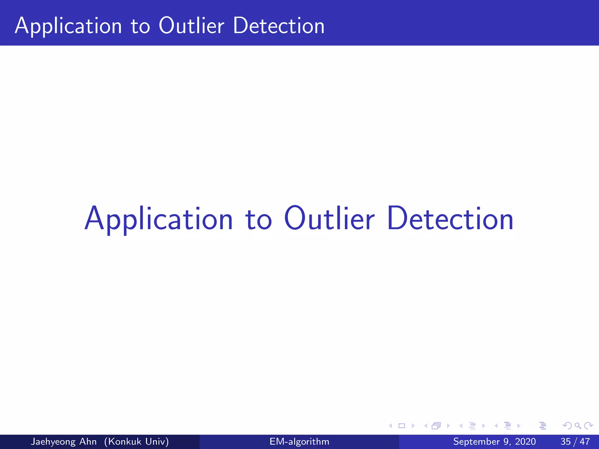 A Tutorial of the EM-algorithm and Its Application to Outlier Detection | PDF | Physics | Science