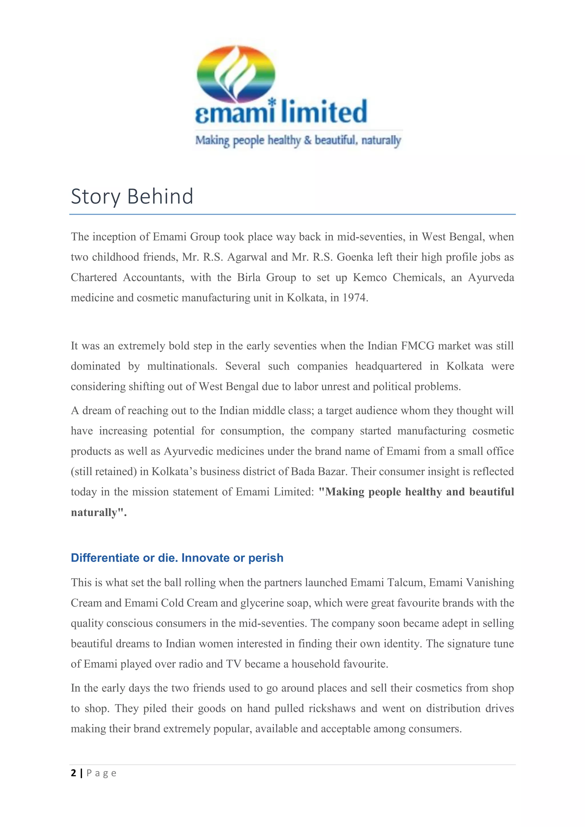 Emami Ltd. | Brand Analysis | PDF