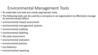 e Management tools and techniques.s.pptx | Environmental Services ...