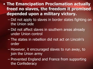 Emancipation Proclamation Facts