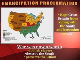Emancipation Proclamation Map
