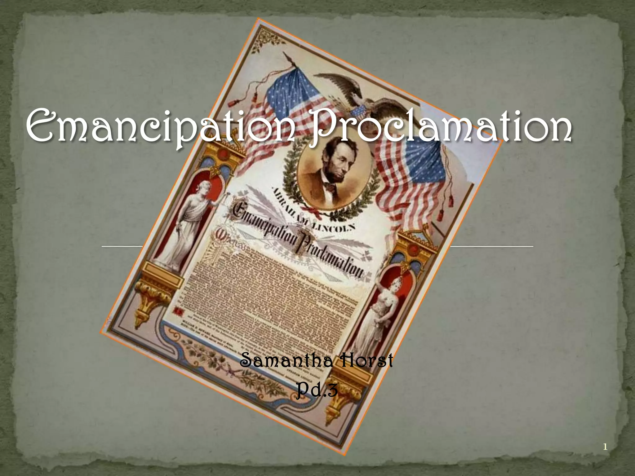 Emancipation Proclamation | PPT