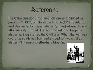 Emancipation Proclamation | PPT