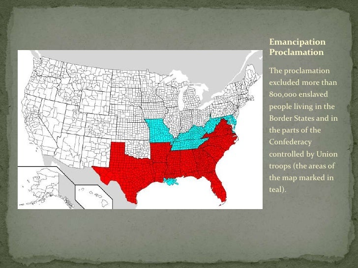 Emancipation Proclamation Border States