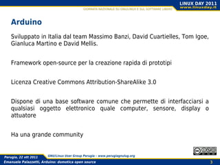 Arduino: domotica OpenSource | PPT