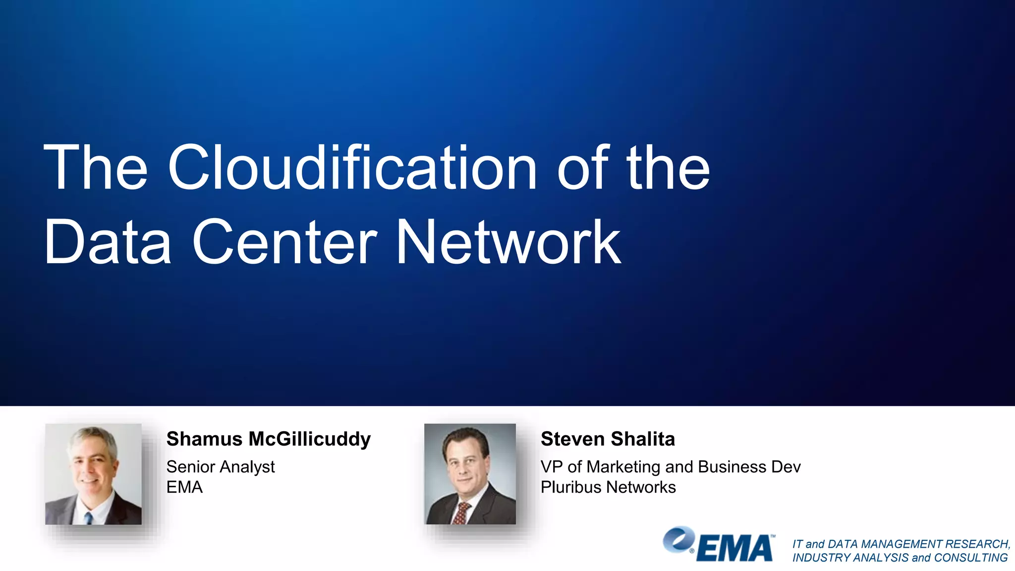 The Cloudification of the Data Center Network | PDF