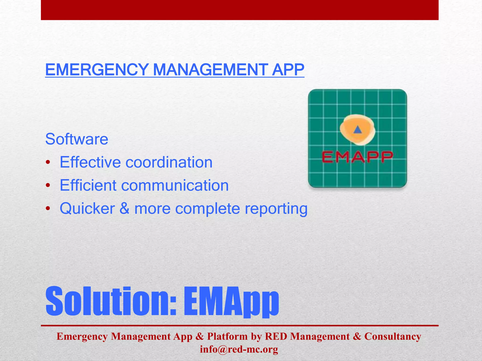 Emergency Management App & Platform | PPT