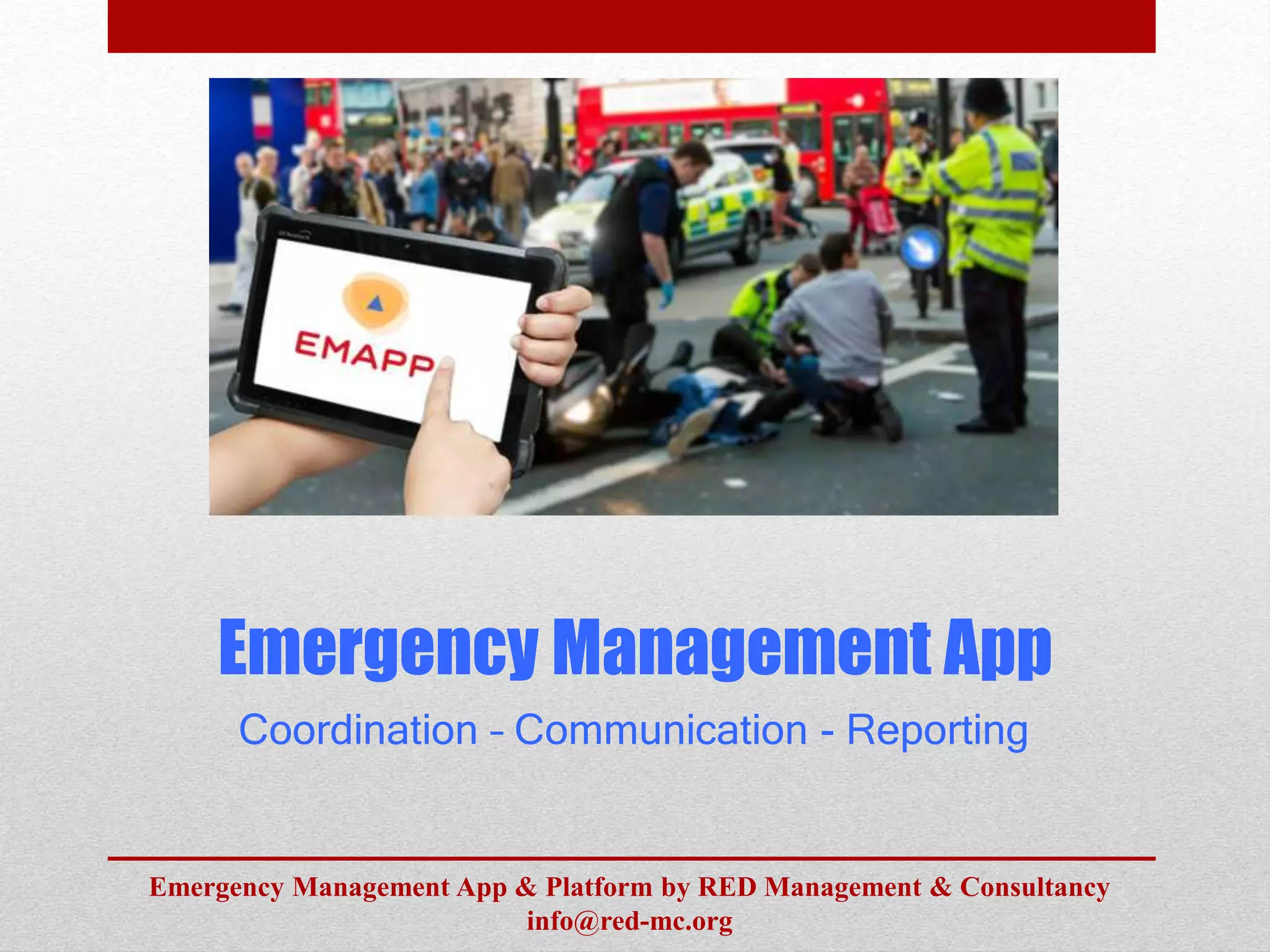 Emergency Management App & Platform | PPT