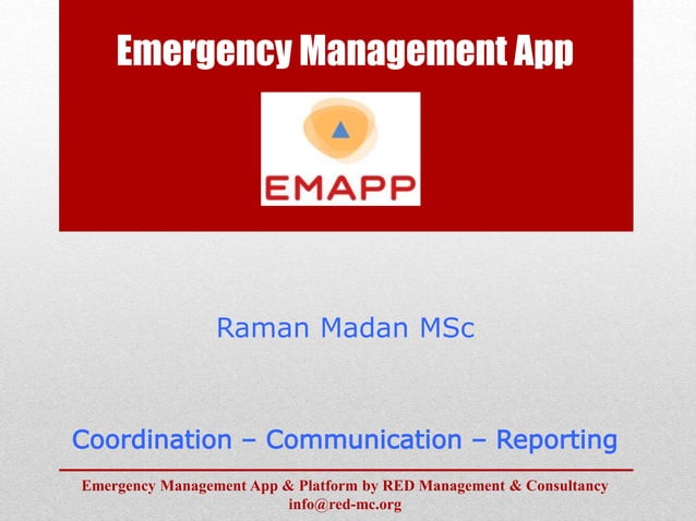 Emergency Management App & Platform | PPT