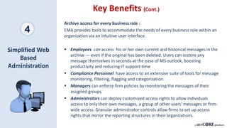 Netcore - Emergic MailArray - Email Archiving & Compliance Solution | PPTX