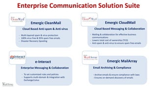 Netcore - Emergic MailArray - Email Archiving & Compliance Solution | PPTX