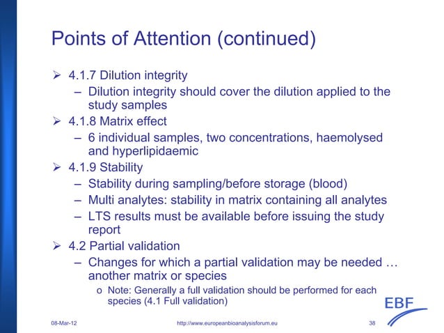 The EMA Bioanalytical Method Validation Guideline: process, history ...