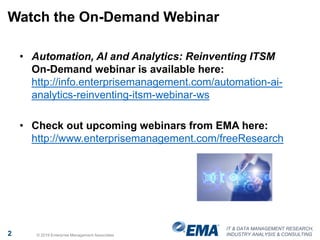 Automation, AI, and Analytics: Reinventing ITSM | PDF