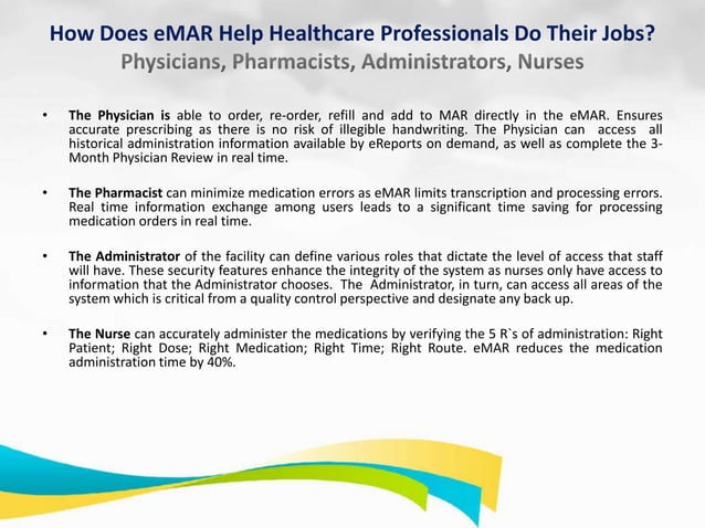 eMAR Explained | PPTX
