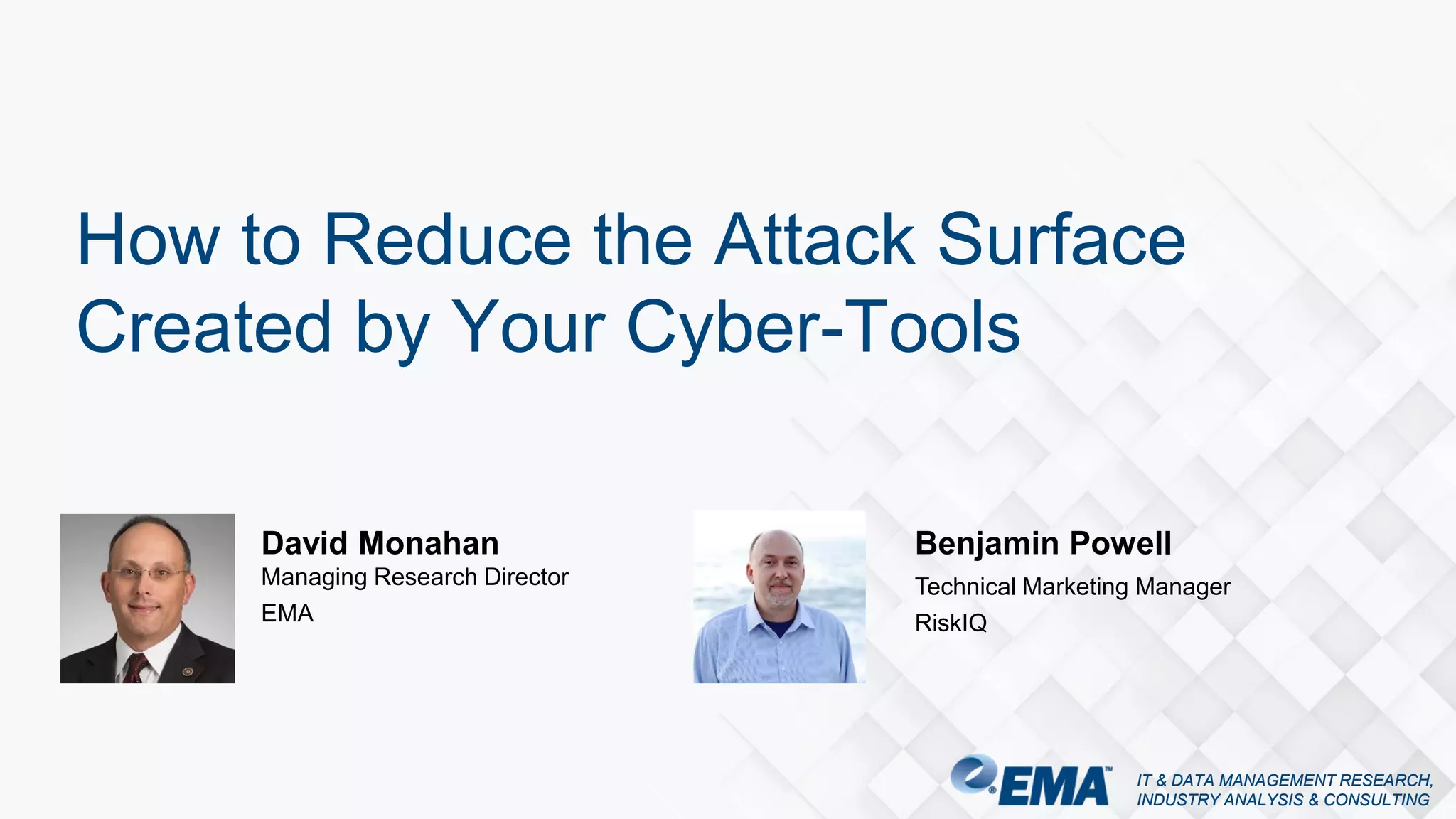 How to Reduce the Attack Surface Created by Your Cyber-Tools | PDF