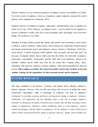 How Internal and External Business Effect Employee Turnover intention ...