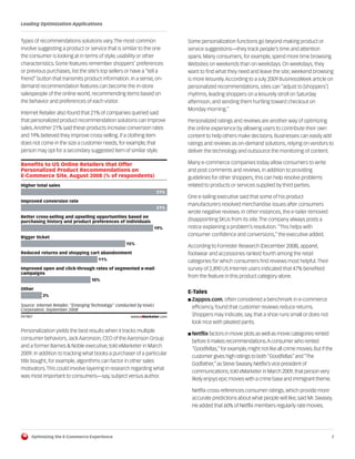 E Marketer - Optimizing The E-commerce Experience | PDF
