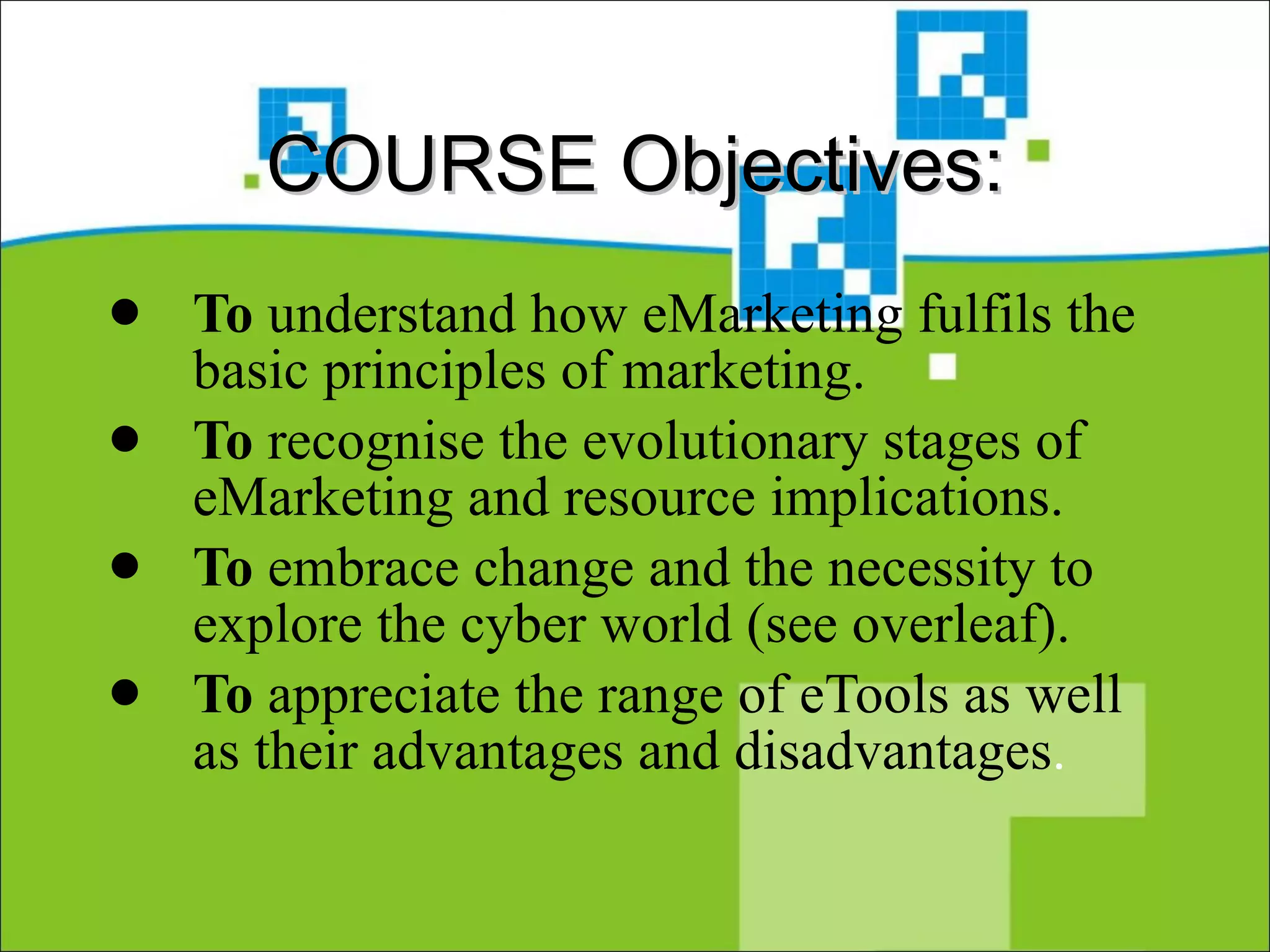 eMarketing traing's first class (sample) | PPT