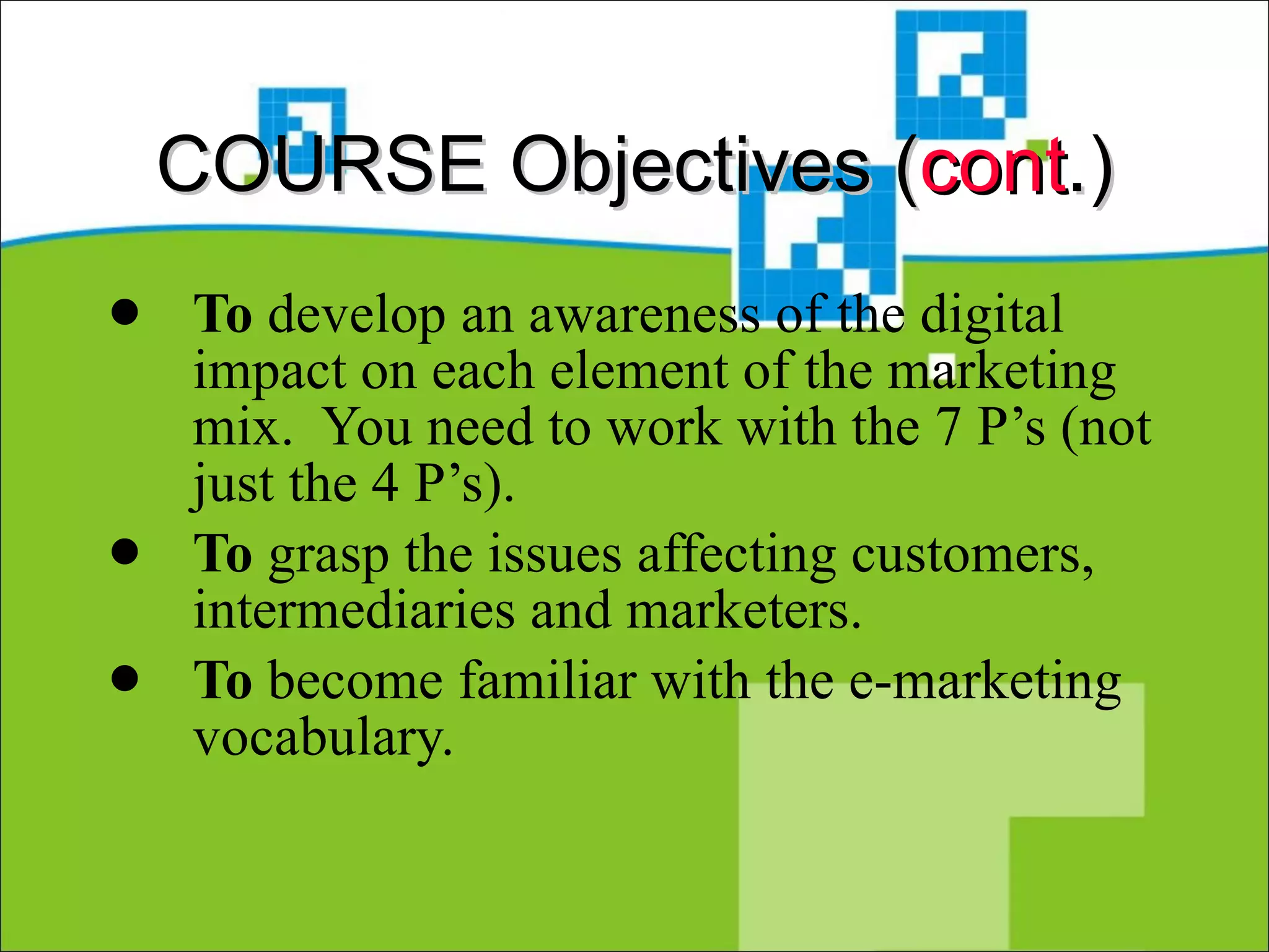 eMarketing traing's first class (sample) | PPT