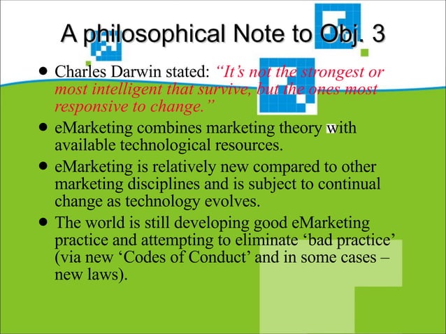 eMarketing traing's first class (sample) | PPT